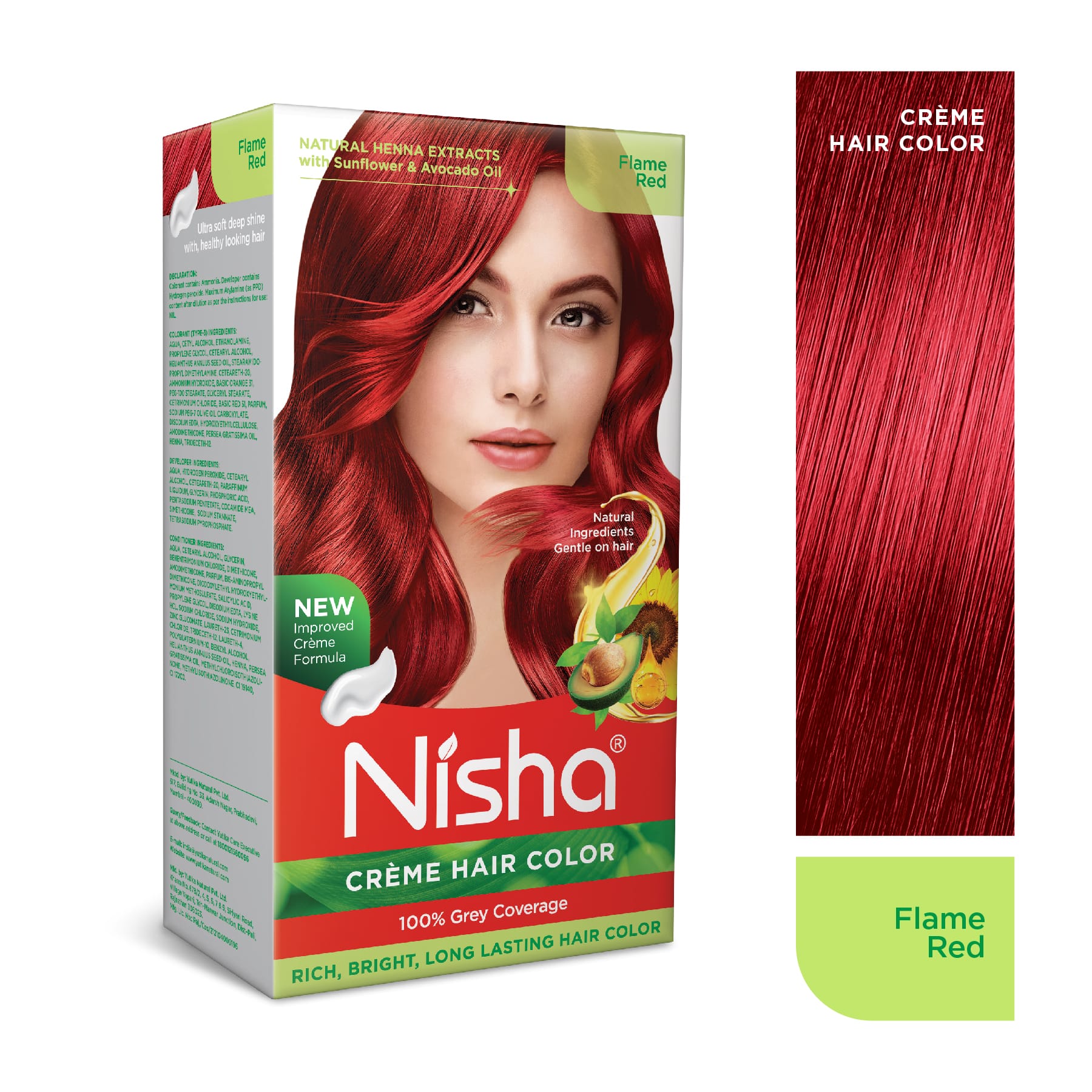 Nisha Crème Hair Color | Flame Red