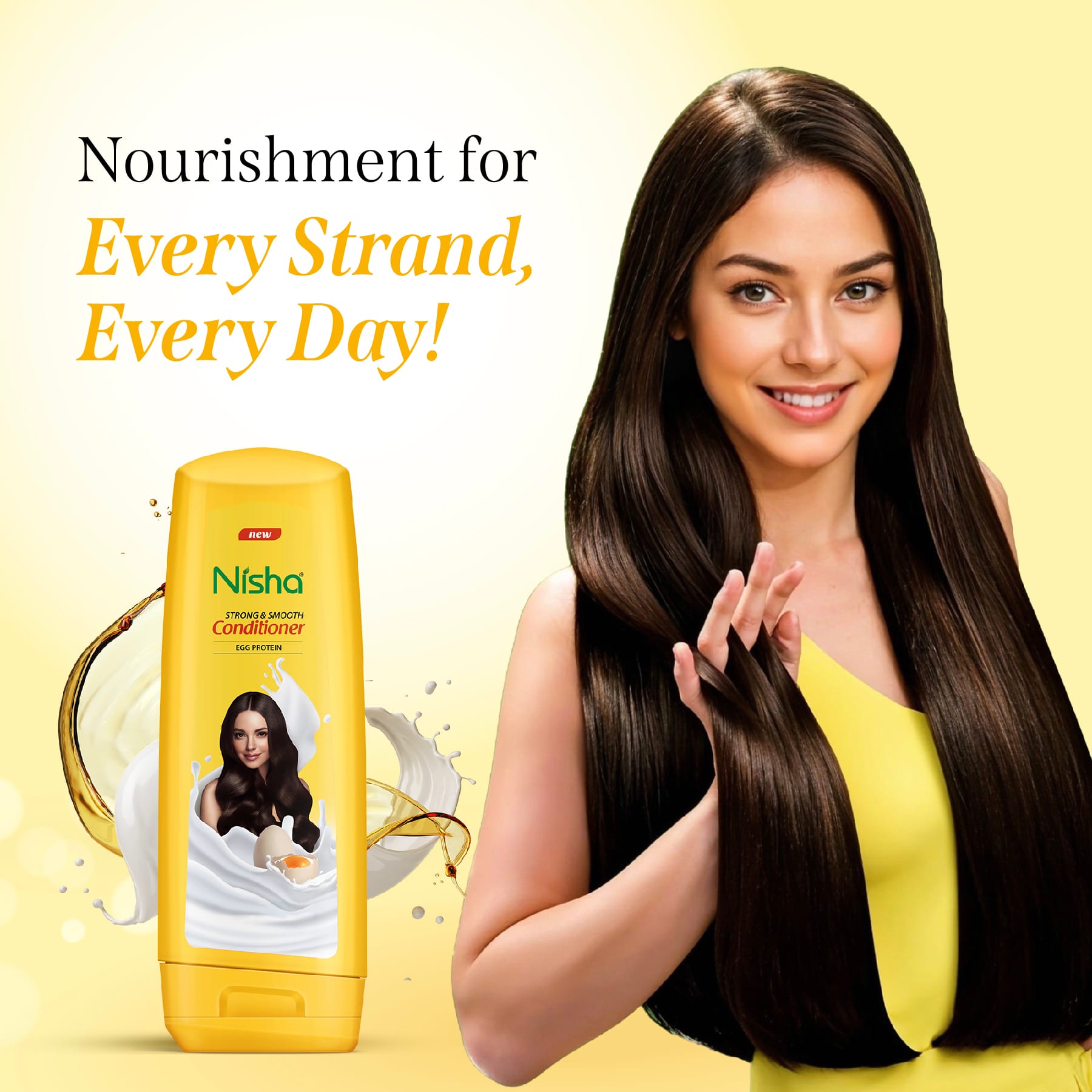 Nisha Strong & Smooth Conditioner | Egg Protein Conditioner